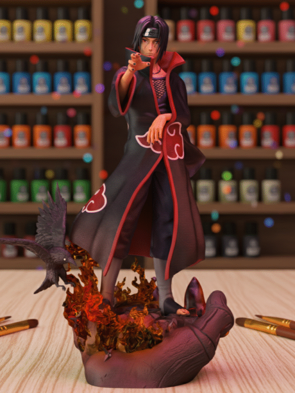 Naruto Shimpuden Akatsuki Itachi Fanart STL File 3DPrint